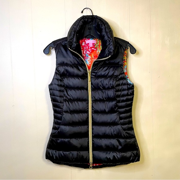 Lilly Pulitzer | Jackets & Coats | Lilly Pulitzer Puffer Vest With ...